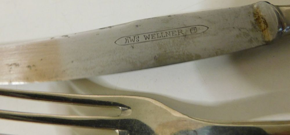 Besteck Wellner gemarkt 6 Dessert Messer u Gabeln versilbert (Gebraucht) in Sursee für CHF 35 ...
