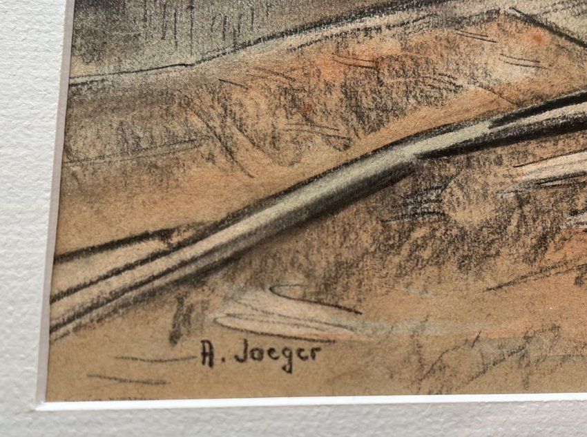 Aquarell Am Bielersee, signiert August Jaeger (ID M125) (Gebraucht) in ...