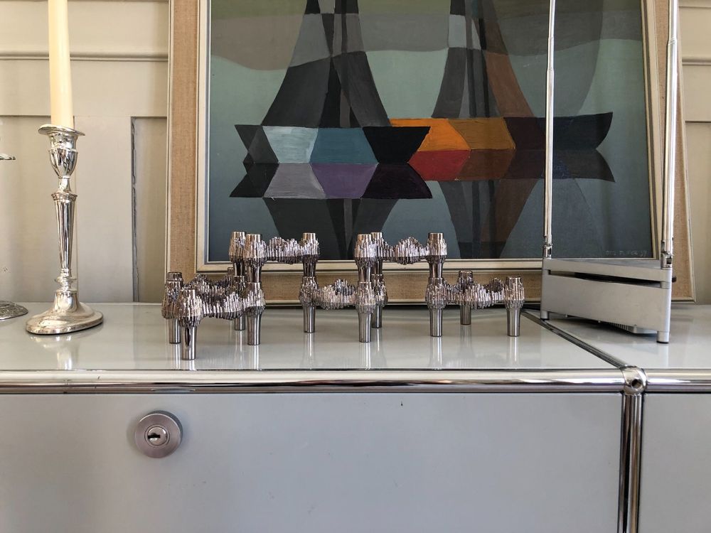 Stoff Nagel Quist Kerzenständer Silber (Neu (gemäss Beschreibung)) in ...