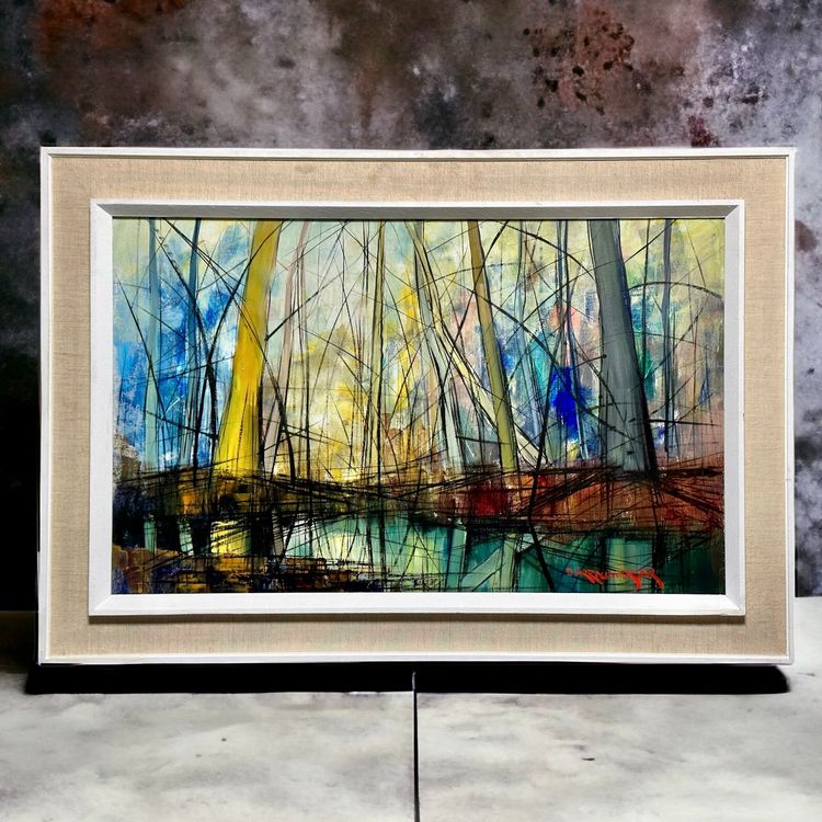 H.F. DÜRRNBERGER 1967 Grande peinture à l'huile sur toile (Gebraucht) in Morges für CHF 150 ...