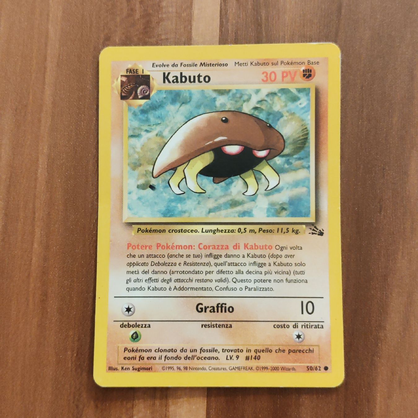 Pokémon KABUTO 50/62 Fossil set ITA common unlimited (Usato) a Savosa ...