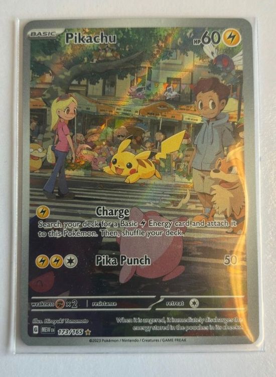 Pikachu 173/165 EN 151 Scarlet & Violet Carte Pokemon TCG (Neu (gemäss ...