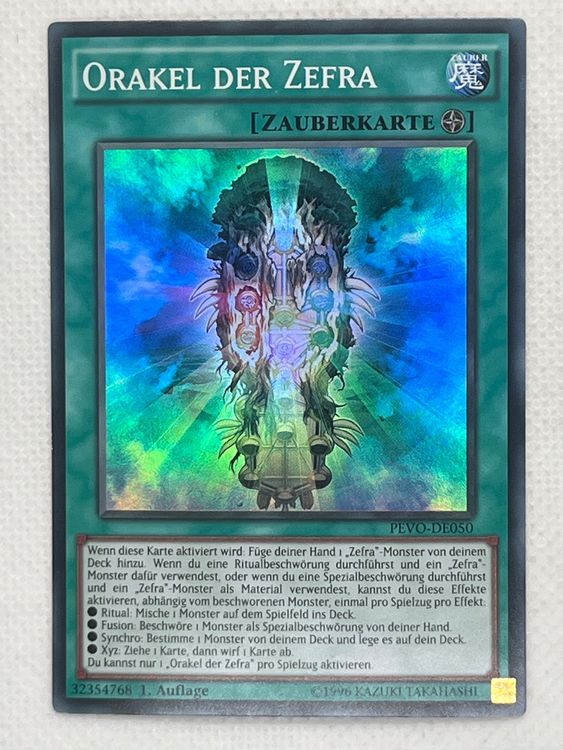Yu-Gi-Oh! - Orakel der Zefra - Zauberkarte - Selten! (Gebraucht) in ...