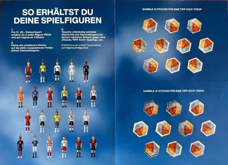 Migros Tipp Kick Mania 2 Volle Karte. | Kaufen auf Ricardo