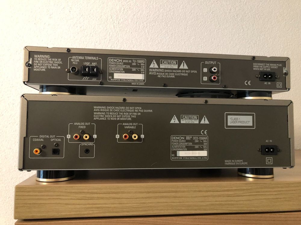 DENON-PMA-1500R+DCD-1550AR+TU-1500RD+BDAs+3xFB / Champagner! (Gebraucht ...