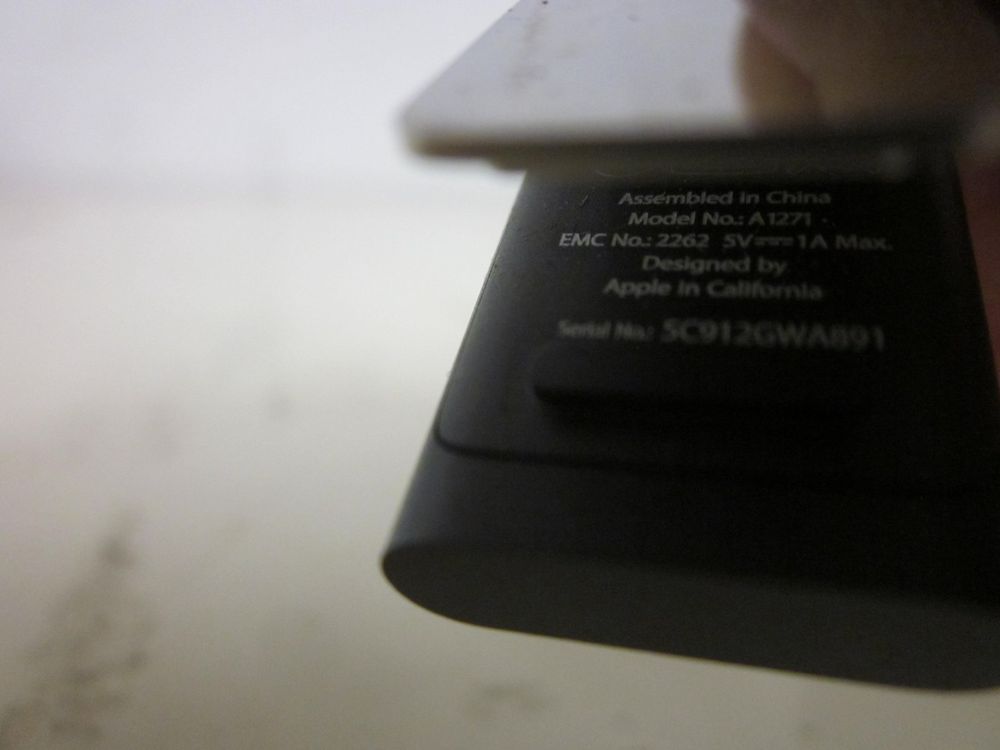 APPLE Ipod Shuffle 3 Model A1271 Serial 5C912GWA891 (Gebraucht) in für ...