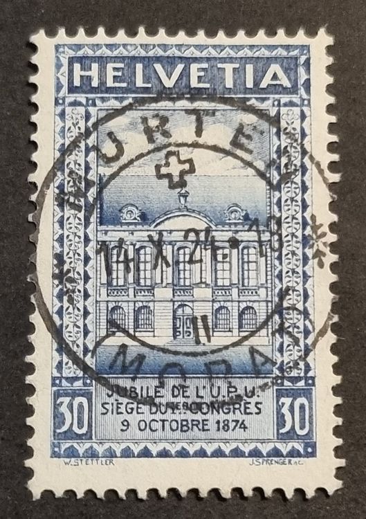 1924 : Luxusstempel von MURTEN/Morat (FR) (Gebraucht) in Gümligen für CHF 1.6 – mit Lieferung ...