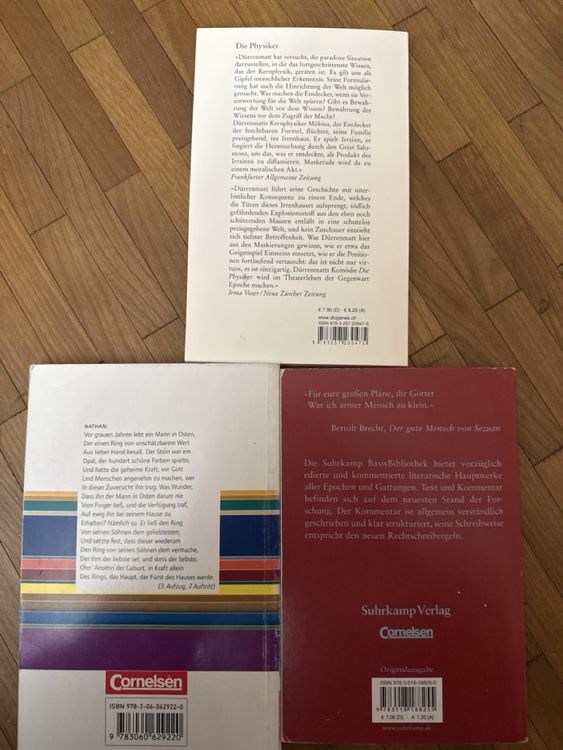 Dürrenmatt, Brecht, Lessing: 3 Klassiker der Literatur (Gebraucht) in ...