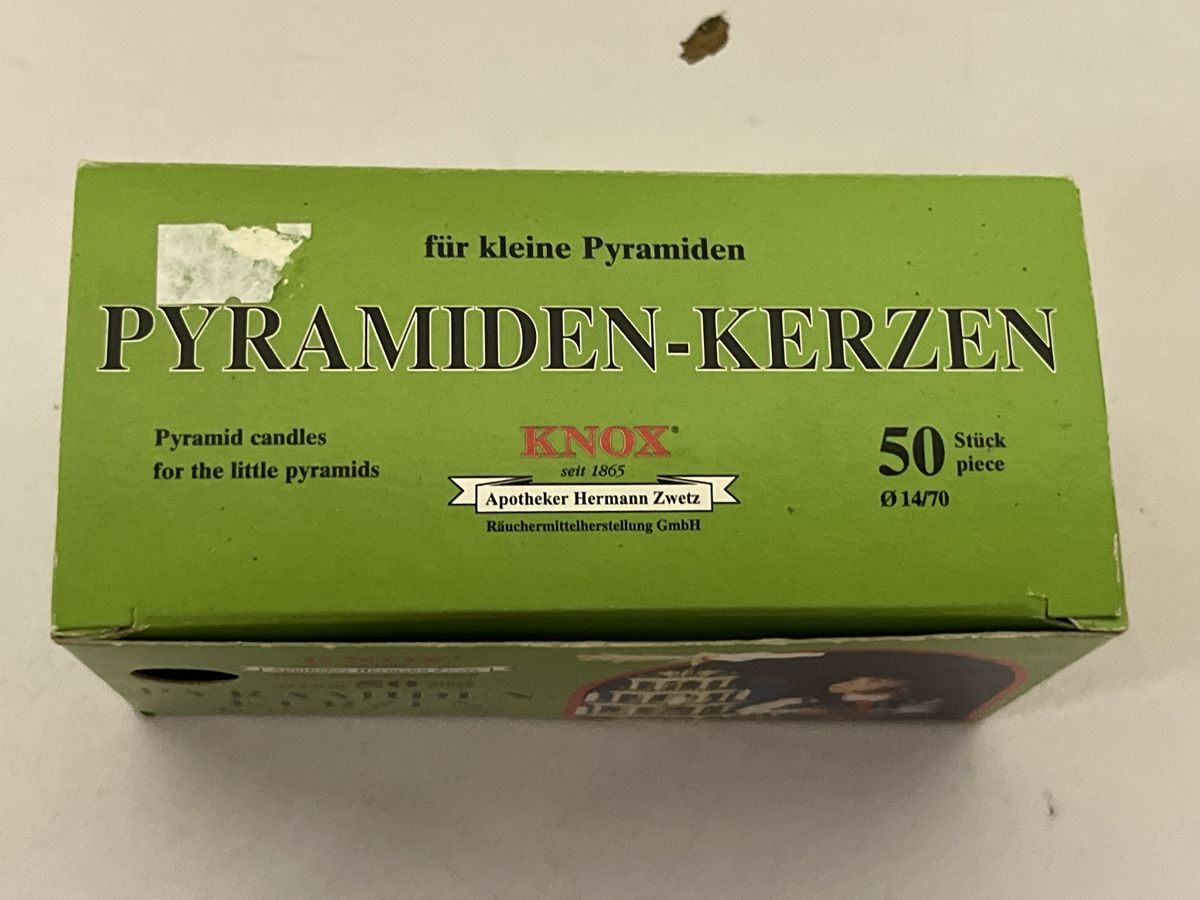 Knox Pyramidenkerzen, 50 Stk., für kleine Pyramiden (nik1) (Gebraucht ...