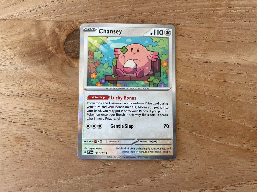 Chansey Holo EN 151 Scarlet & Violet Pokemon (Neu (gemäss Beschreibung ...