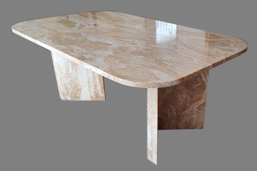 Marmor-Esstisch aus „breccia oniciata“-Marmor | Kaufen auf Ricardo