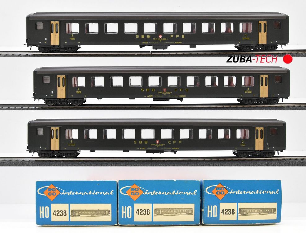 Roco 3x Personenwagen EW II SBB H0 GS mit OVP | Kaufen auf Ricardo