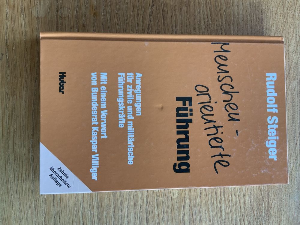MENSCHENORIENTIERTE FÜHRUNG VON RUDOLF STEIGER (Gebraucht) in ...