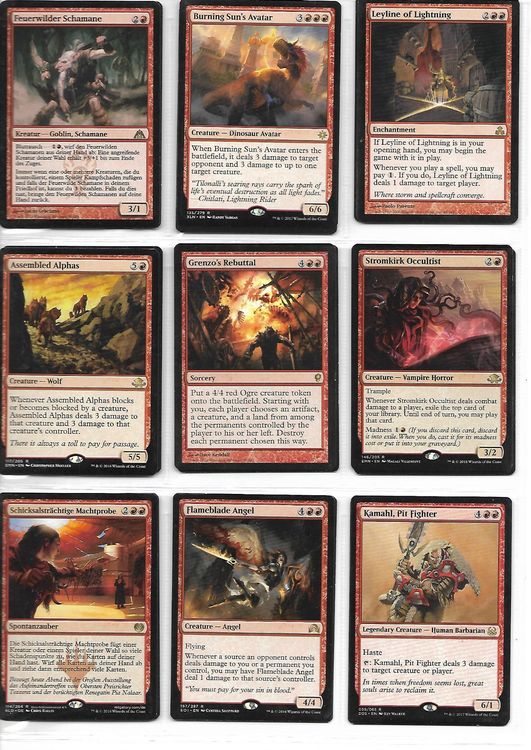 Magic the Gathering - 9 rare Karten | Kaufen auf Ricardo