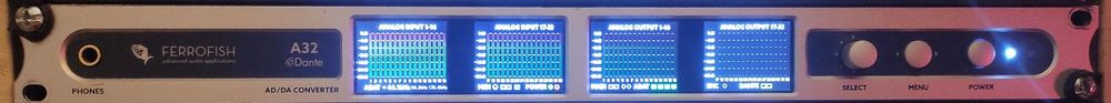 Ferrofish A32 Dante AD/DA Wandler mit RME HDSPe Raydat PCI-E (Gebraucht ...