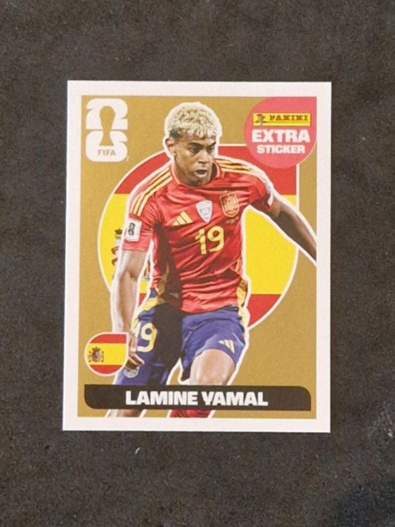 Panini FIFA 2026 Extra Sticker - Lamine Yamal - GOLD! (Neu (gemäss ...