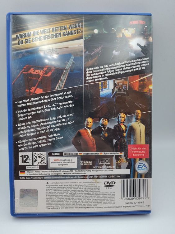 GoldenEye Rogue Agent 007 James Bond (Playstation 2 / PS2) (Gebraucht ...