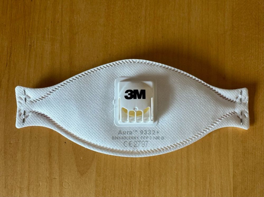 Fein-Staubmaske 3M FFP3 Aura 9332+BV mit Ausatemventil (Neu und ...