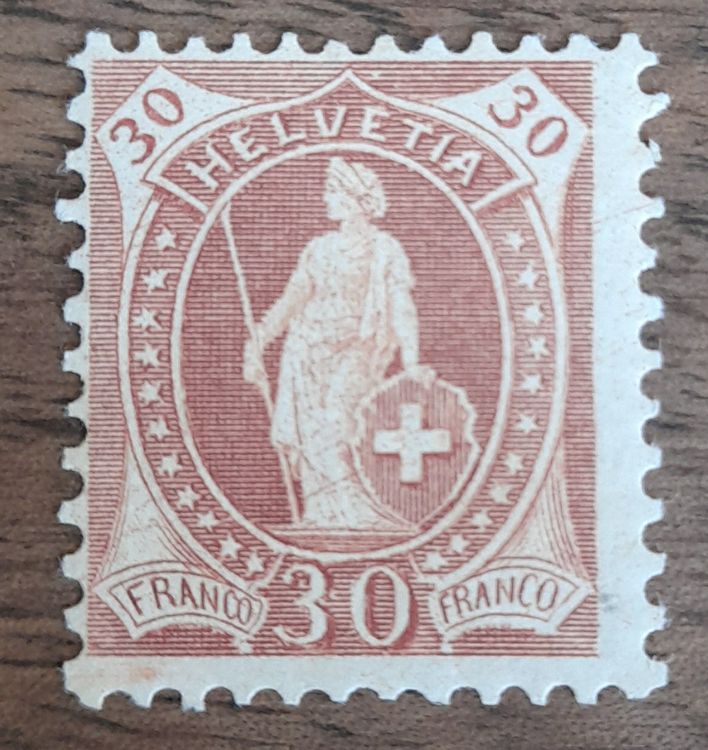 Stehende Helvetia 68D * Kat. 30.- (Gebraucht) in Balgach für CHF 5 – mit Lieferung auf Ricardo ...