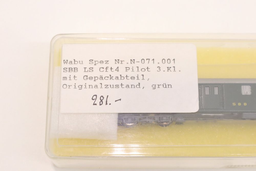 Wabu 071.001 SBB LS Cft4 Steuerwagen 961, Spur N | Kaufen auf Ricardo