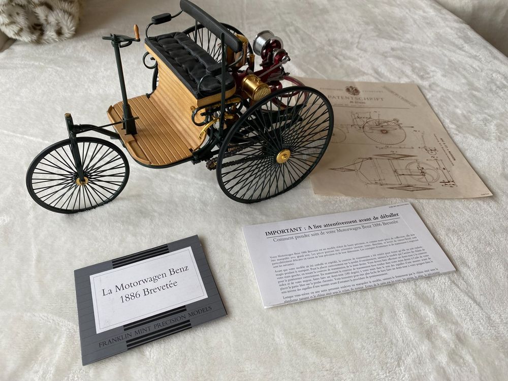 Benz Patent Motorwagen 1886 - Franklin Mint 1:8 (Gebraucht) in Spiez für CHF 60 – mit Lieferung ...