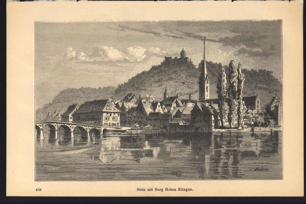 Stein am Rhein Holzstich um 1880 (Gebraucht) in Rafz für CHF 20 – mit Lieferung auf Ricardo kaufen