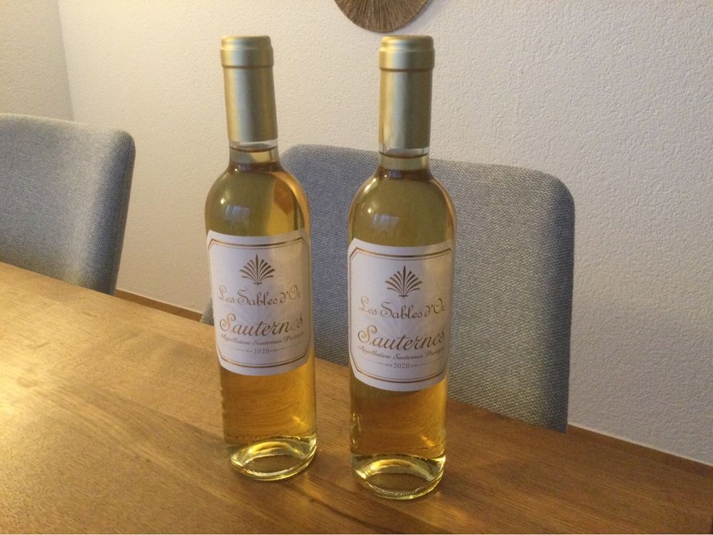 2x 5dl Sauternes "Les Sables d'Or" 2020 Süsswein (Neu und ...