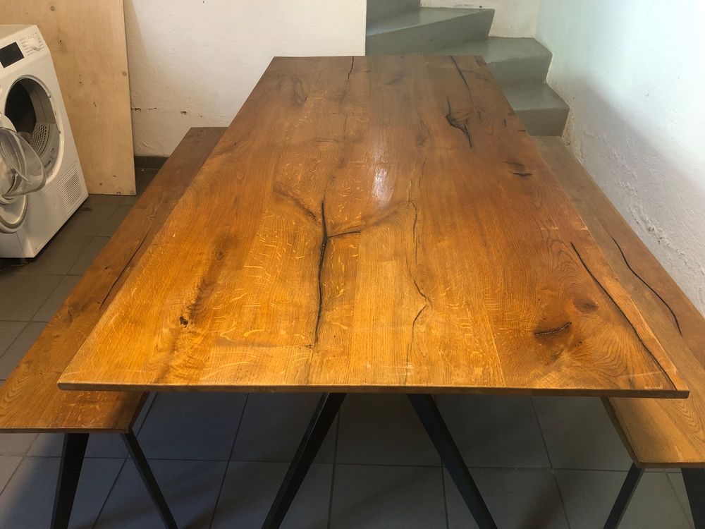Schöner massiver Holztisch (Esstisch/Gartentisch) | Kaufen auf Ricardo