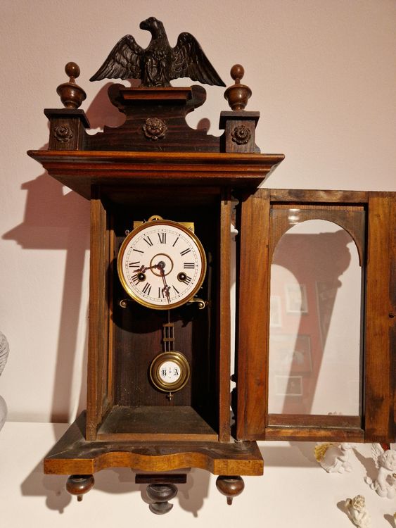Antike Wand Uhr, original Regulator vom Junghans ca. 1870 (Gebraucht ...