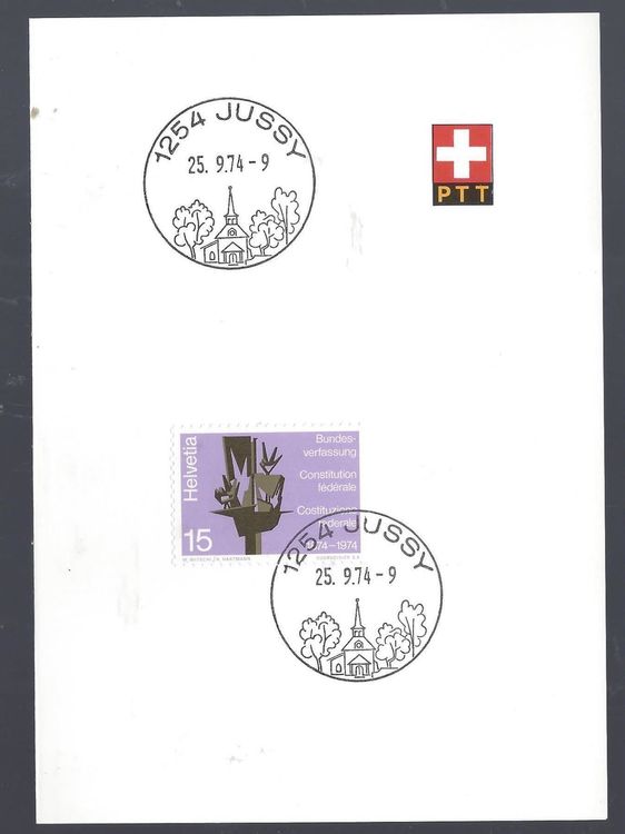 Feuillet PTT JUSSY (GE) | Kaufen auf Ricardo