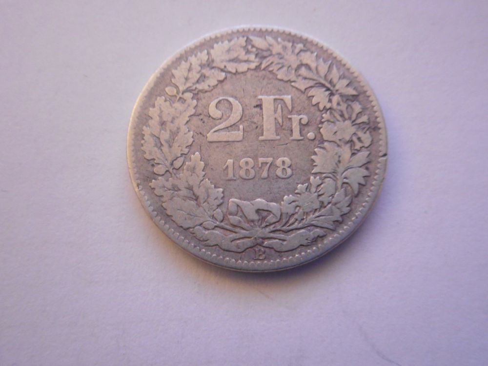 Silbermünze 2 Fr. 1878, silber | Kaufen auf Ricardo