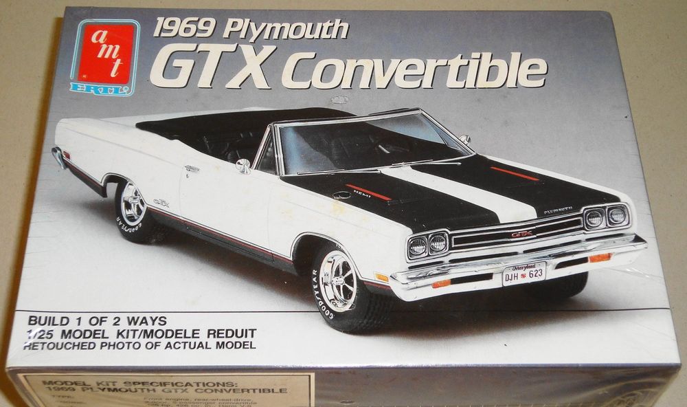 AMT 1969 PLYMOUTH GTX CONVERTIBLE 1:25 (Neu und originalverpackt) in ...