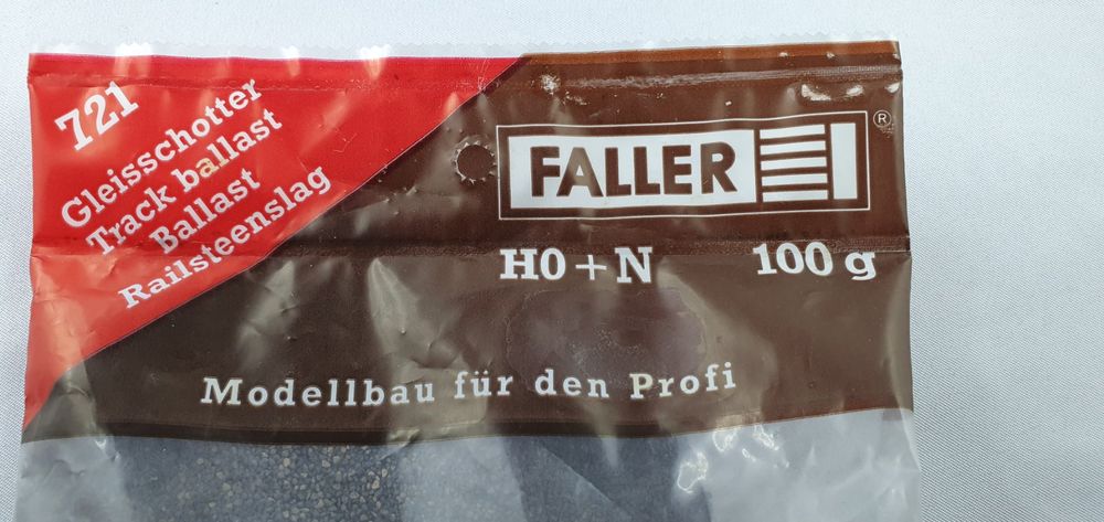 Faller 721 4x Gleisschotter (à 100gr.) Spur H0 und N in OVP | Kaufen ...