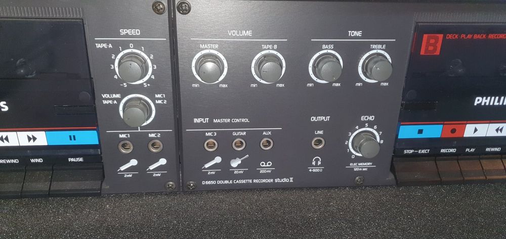 Philips D6650 Double Cassette Recorder Studio II (Gebraucht) in ...