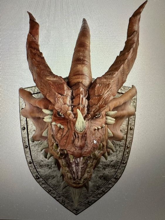 D&D replicas of the realms red dragon trophy plaque (Gebraucht) in ...