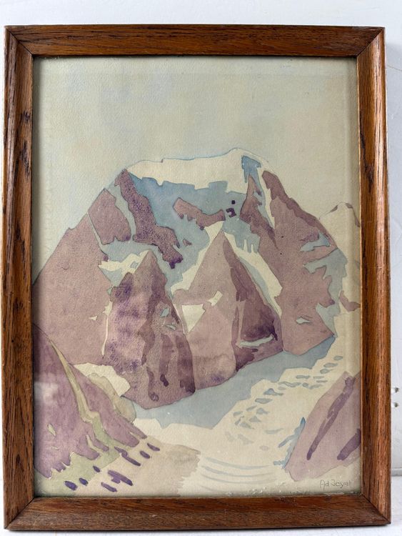 Antiker Aquarell Alpenpanorama Handsigniert. (Gebraucht) in Neuhausen am Rheinfall für CHF 60 ...