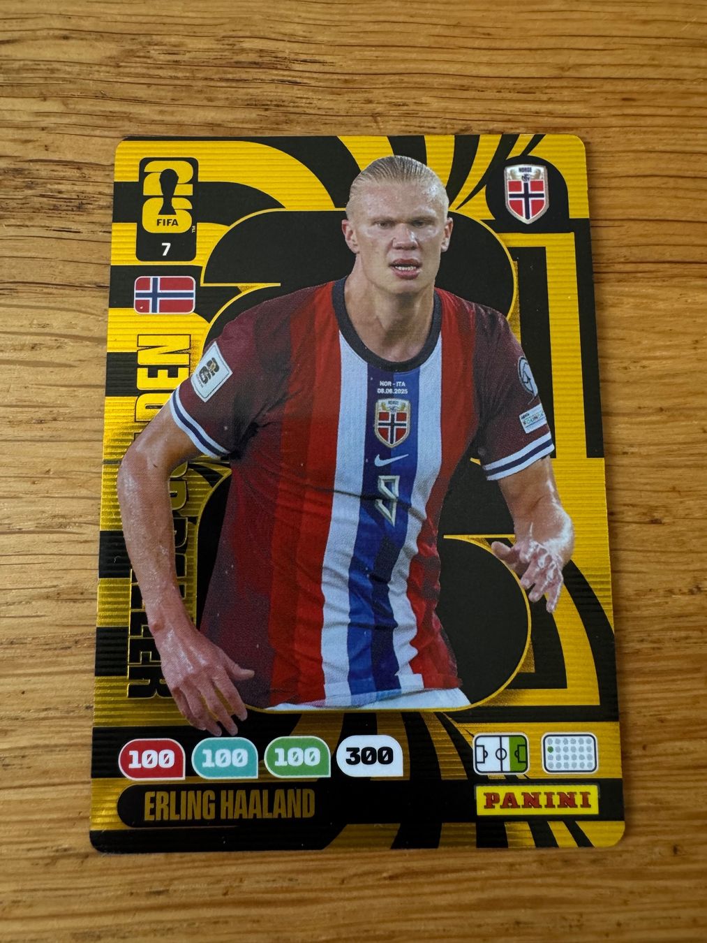 Haaland Panini Adrenalyn XL Golden Baller 2026 Karte (Gebraucht) in ...