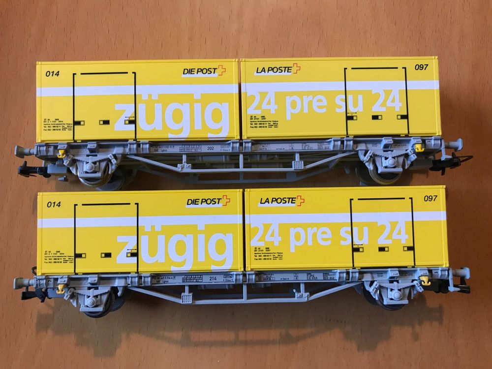 2x PIKO Container Tragwagen Schweizer Post (Gebraucht) in Luzern für ...