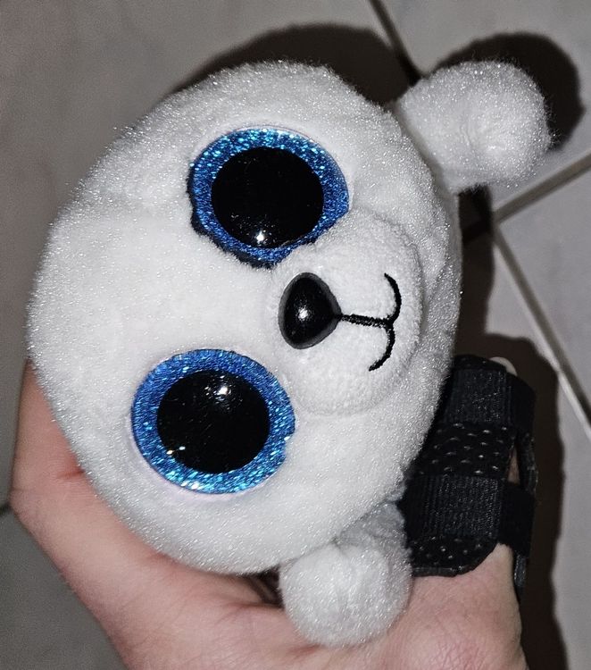 Adorable peluche Ty Beanie Boo's polaire aux yeux bleus (Neuf (Voir ...