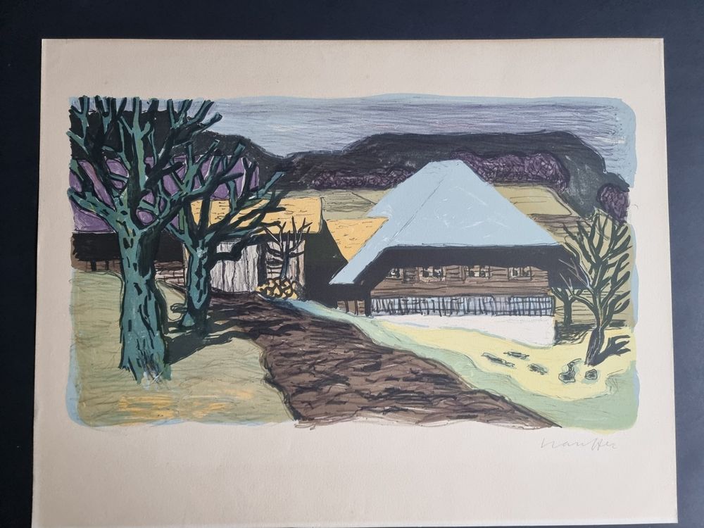 FRED STAUFFER (1892 -1980) Lithographie signiert | Kaufen auf Ricardo