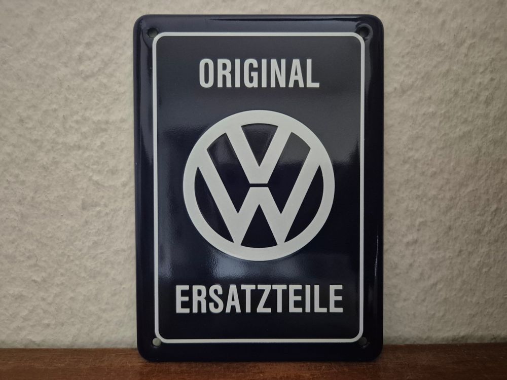Emailschild VW Werkstatt Auto Service Garage Emaille Schild (Neu ...