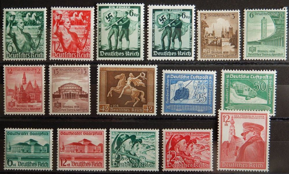 Deutsches Reich ex. Kat. 660-691 * 1938/39 Kat. 50 Euro (Gebraucht) in ...