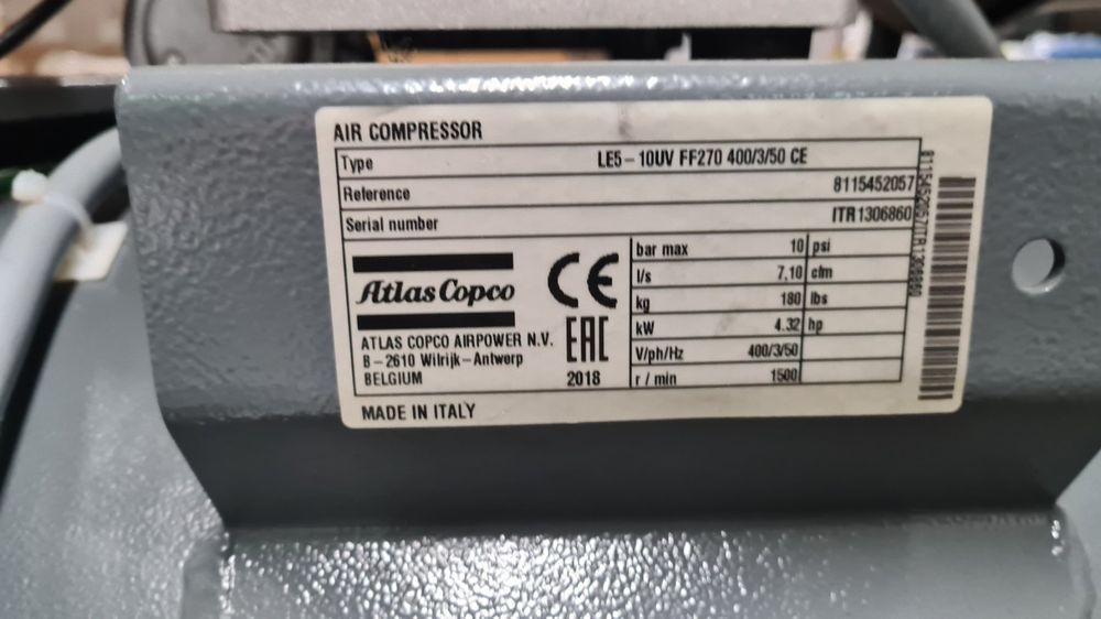 Kompressor Atlas Copco mit Kältetrockner 270Liter (Gebraucht) in ...