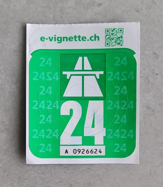 Schweizer Autobahnvignette für 2024, Neupreis CHF 40.- (Neu und originalverpackt) in Liebefeld ...