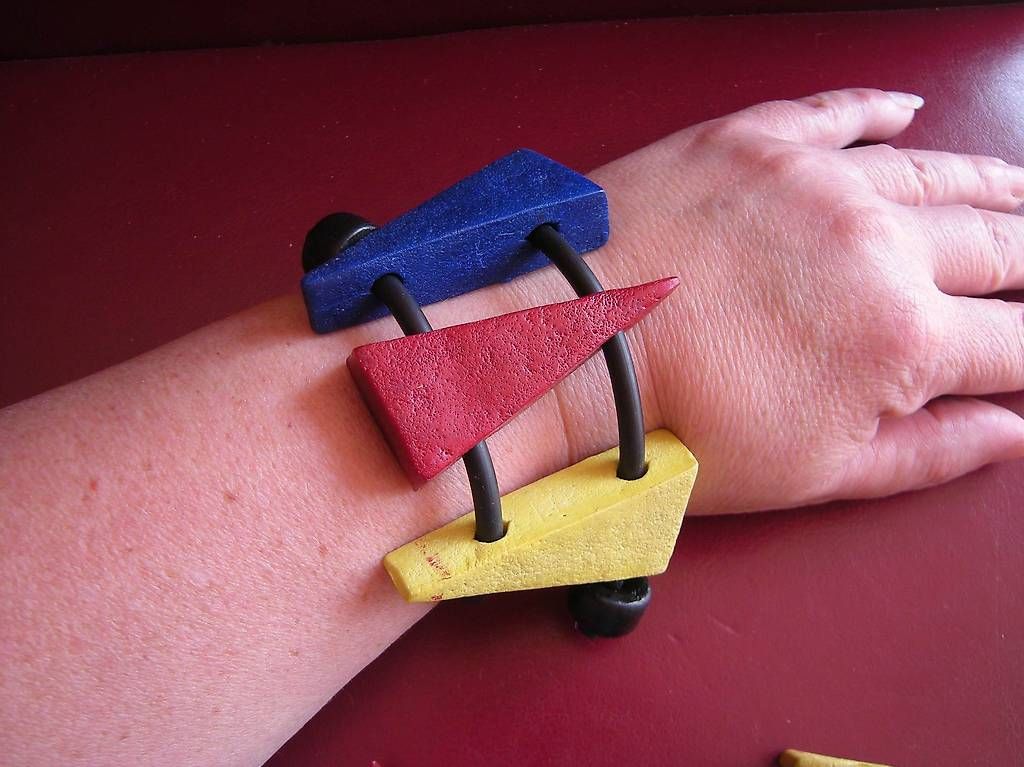 Parure '90 créée par KJ Style, collier, bracelet et boucles (Neu ...