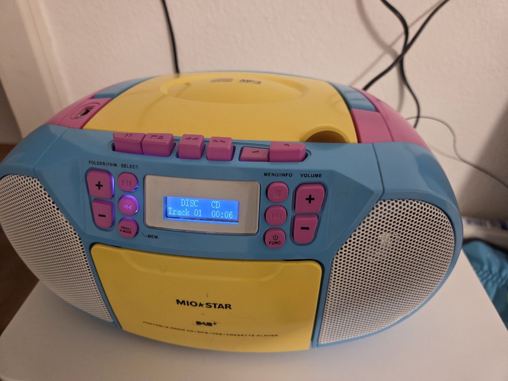 MIO STAR P210 DAB+ Radio CD/MP3/USB/Kassette - Bunt! (Gebraucht) in ...