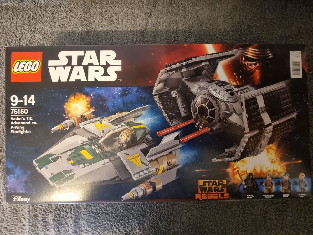 Lego Star Wars 75150 Vader`s TIE Adv. vs. A-WIng Starfighter (Neu und ...