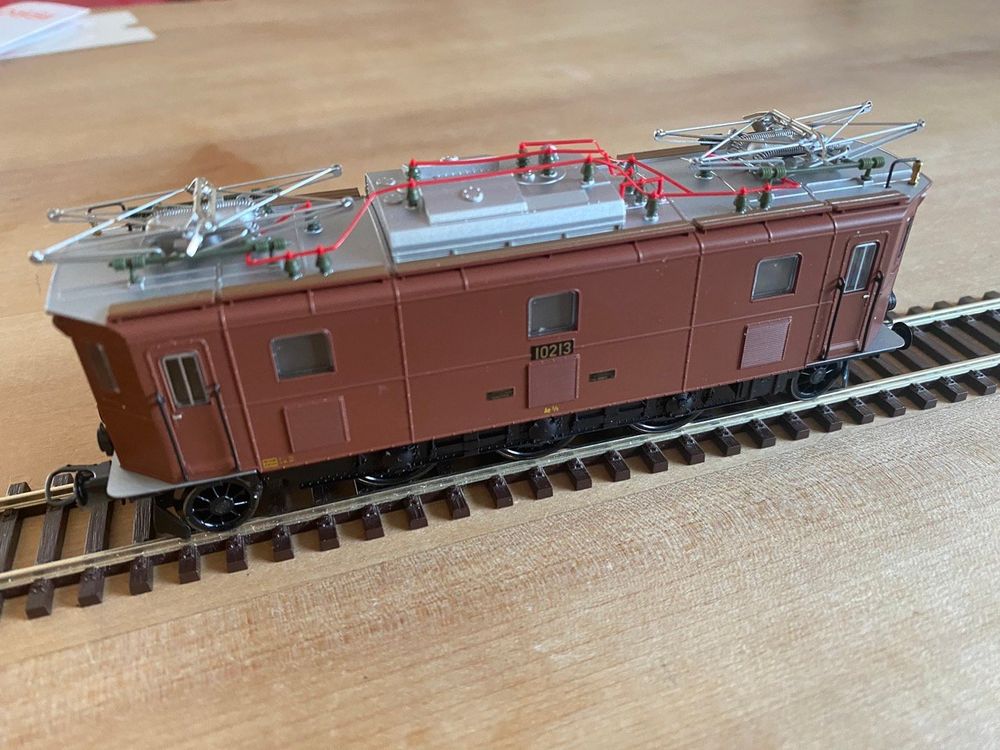 E-Lok SBB Ae 3/5 10213, braun, Rivarossi 1654, GS (Gebraucht) in Steinhausen für CHF 96 – mit ...