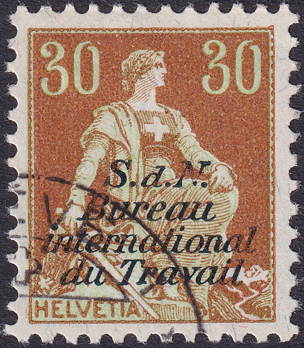 BIT (Dienstmarke) Nr. 5 mit Eck-Stempel. KAT: 120.- (Gebraucht) in ...