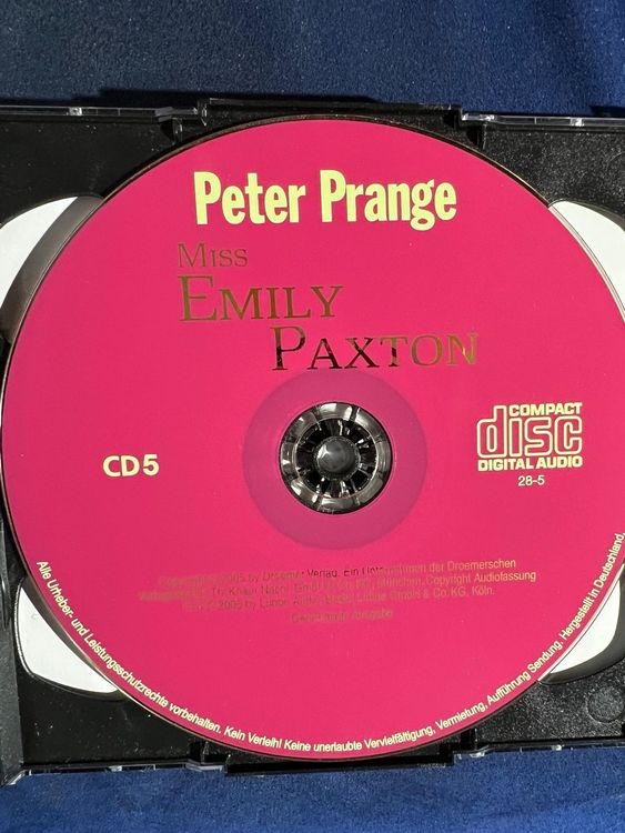Hörbuch 6 CD's - Miss Emily Paxton - Peter Prange - Roman (Gebraucht ...